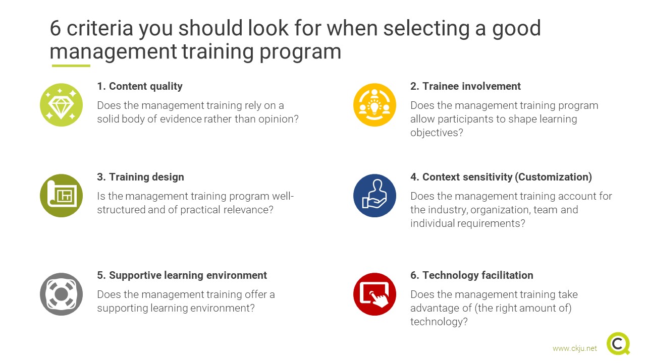 6 criteria you should look for when selecting a good management ... 6 criteria you should look for when selecting a good management ...