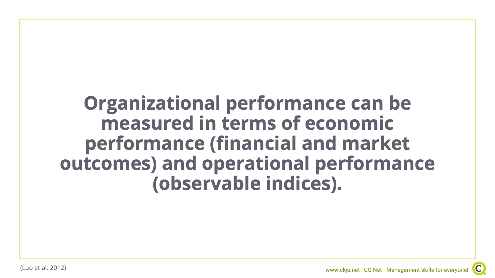 Organizational performance: What it is and how to measure and improve ... Organizational performance: What it is and how to measure and improve ...